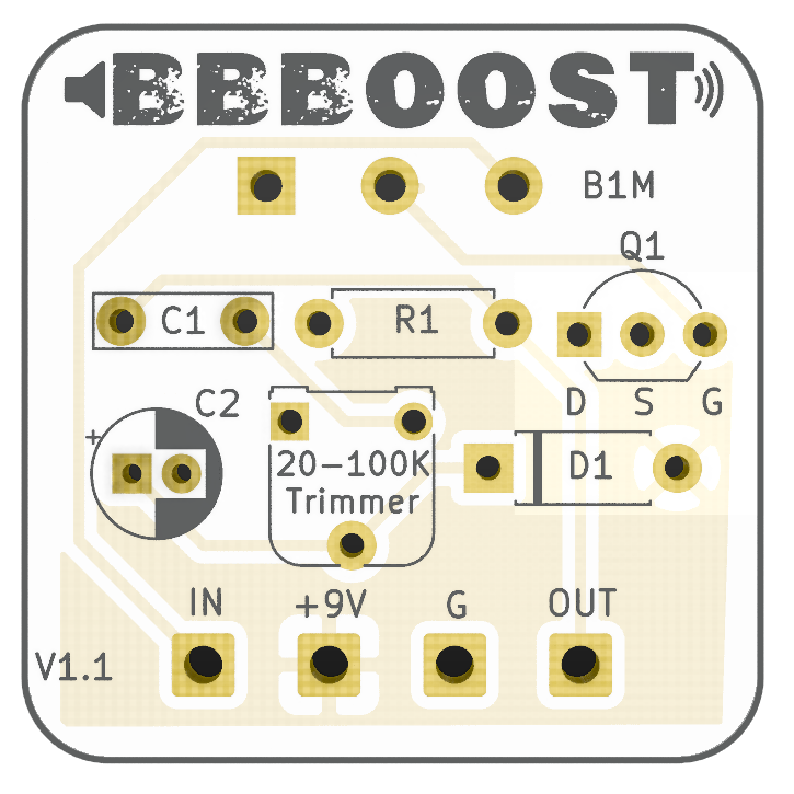 BBBoost - jFet Clean Boost - Five Cats Pedals