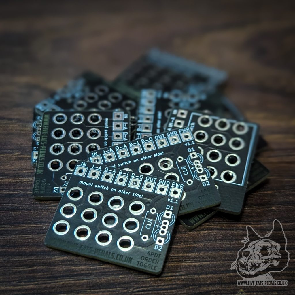 4PDT Order Toggle with LED - 10 Pack - Five Cats Pedals