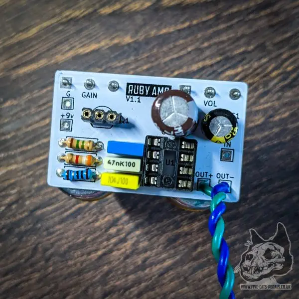 Ruby Amp PCB - Build your own guitar Amplifier - Five Cats Pedals